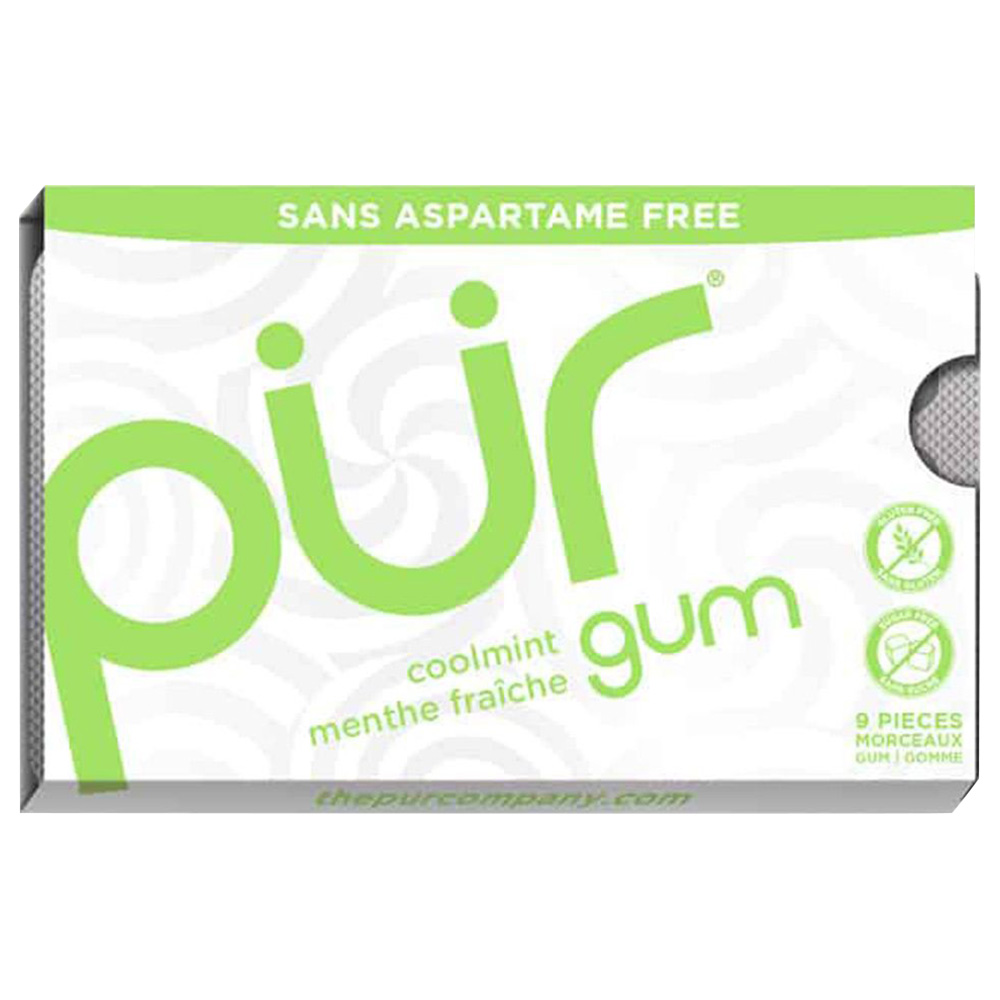 Buy Pur Gum - Aspartame Free Cool mint Gum - 9pcs in UAE | Mumzworld