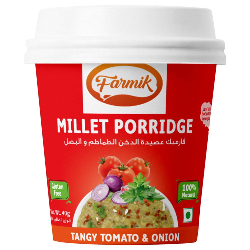 Buy Farmik - Millet Porridge Cup - Tangy Tomato & Onion - 50G in UAE ...