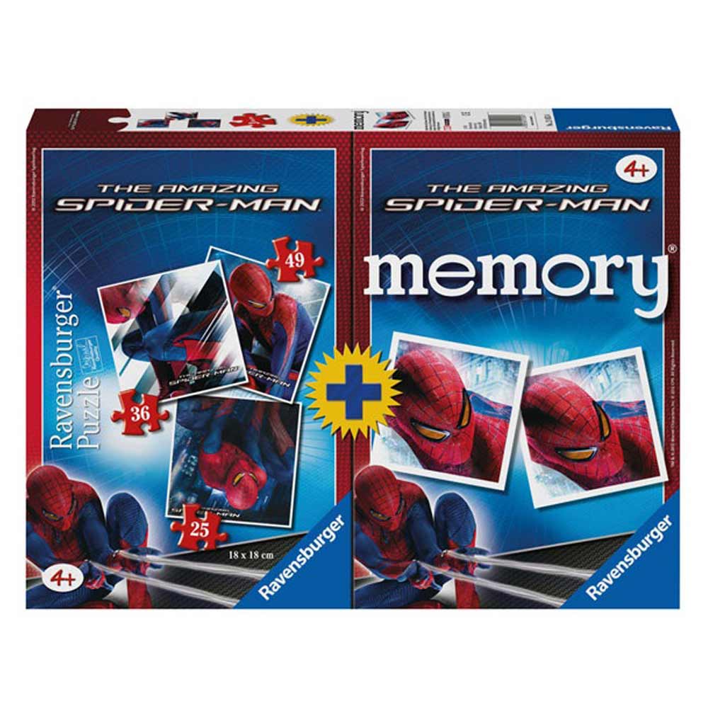 Buy Ravensburger - Spiderman 3 Puzzles + Mini Memory 48 Cards in UAE ...