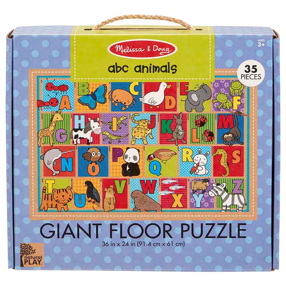 Melissa & Doug - Natural Play Floor Puzzle - ABC Animals