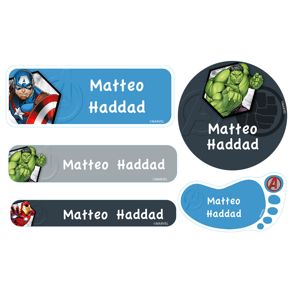 Buy Essmak - Personalised School Labels - Avengers - 74Pcs in KSA ...