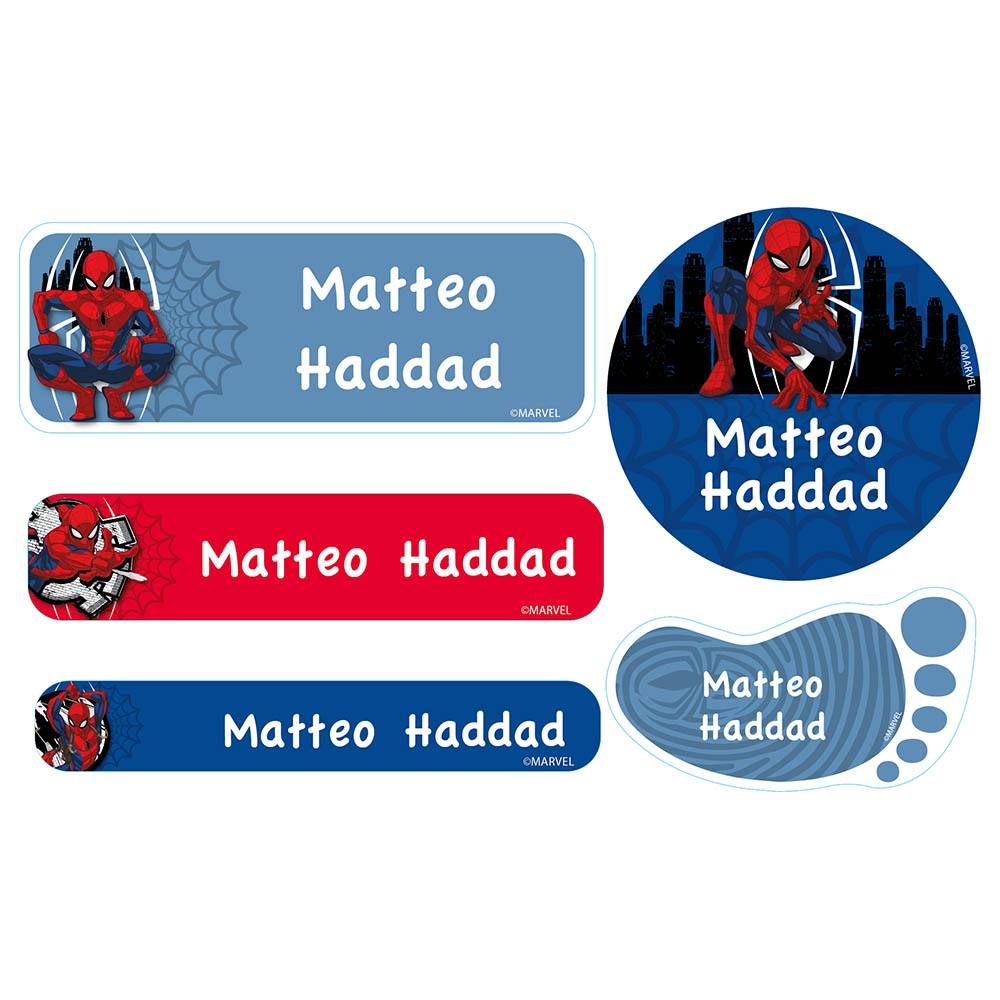 Buy Essmak - Personalised School Labels - Spiderman - 5Pcs in KSA ...