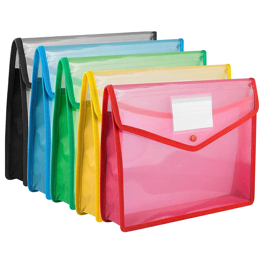 Buy Essen - Plastic File Folders - Set of 5 in UAE | Mumzworld