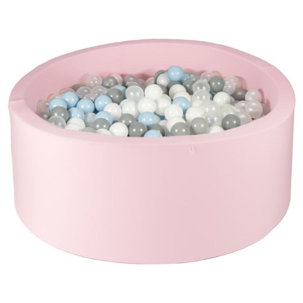 Buy Ezzro - Round Ball Pit 120x50 With 600 Balls (Light Blue, White ...