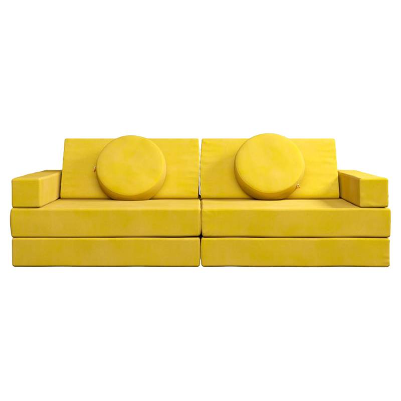 Buy Ezzro - Modular Kids Play Sofa Circle Bundle 10pcs - Sunny Yellow ...