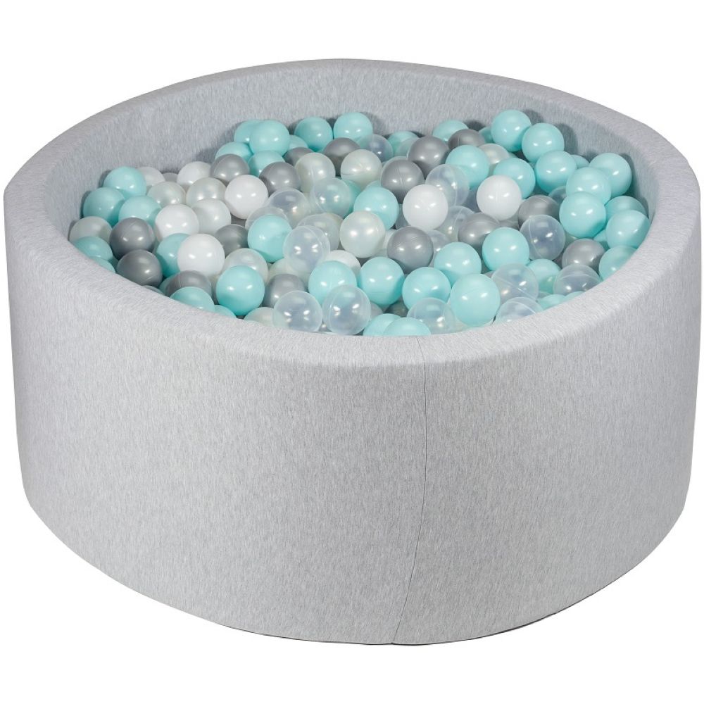 Buy Ezzro - Round Ball Pit 120 x 50cm With600 Balls(Light Turquoise ...