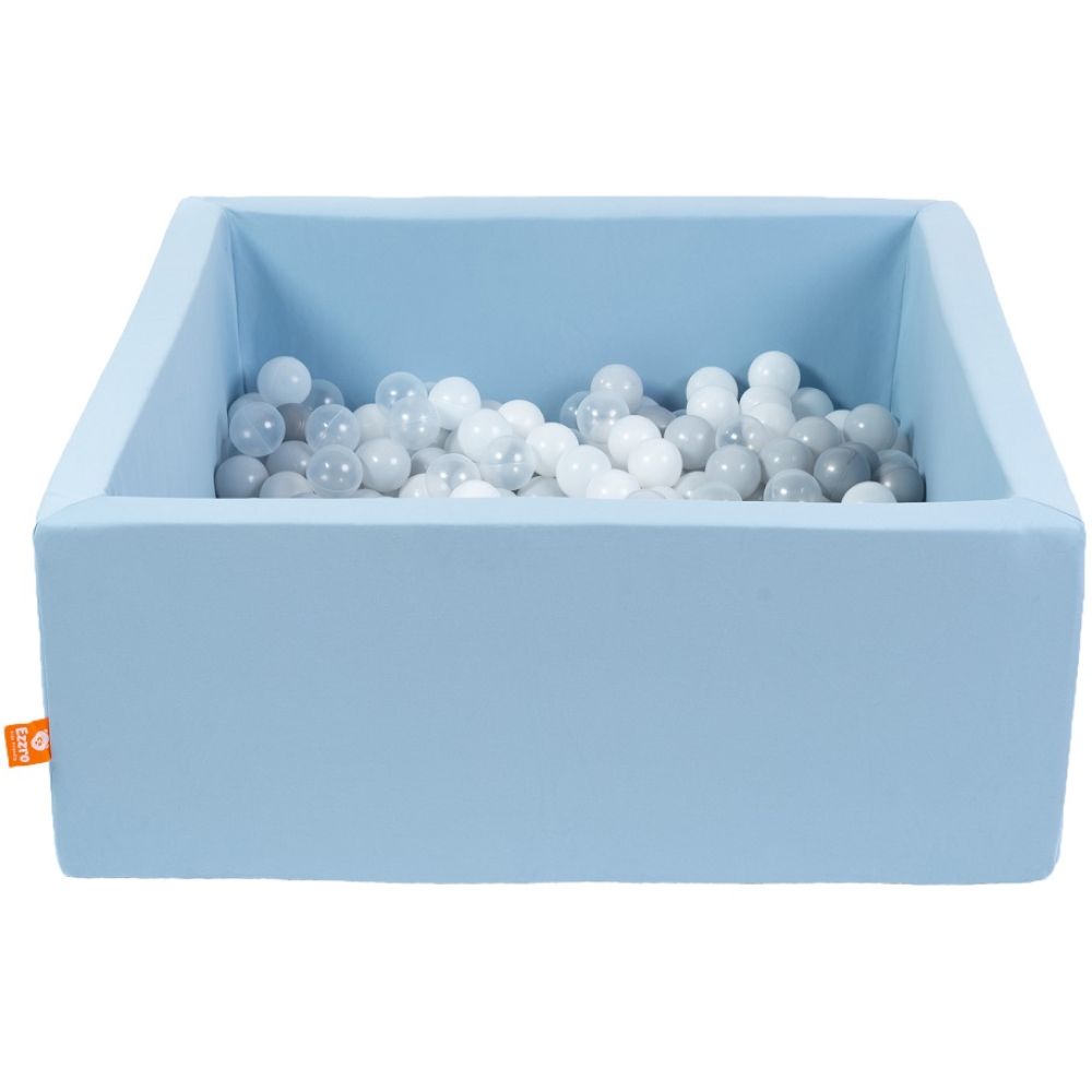 Buy Ezzro - Square Ball Pit 120 x 120 x 50cm With400 Balls(White, Light ...