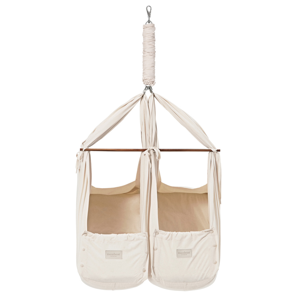 Moonboon - Hanging Bundle Twin Baby Hammock - Nature - Buy at Best ...