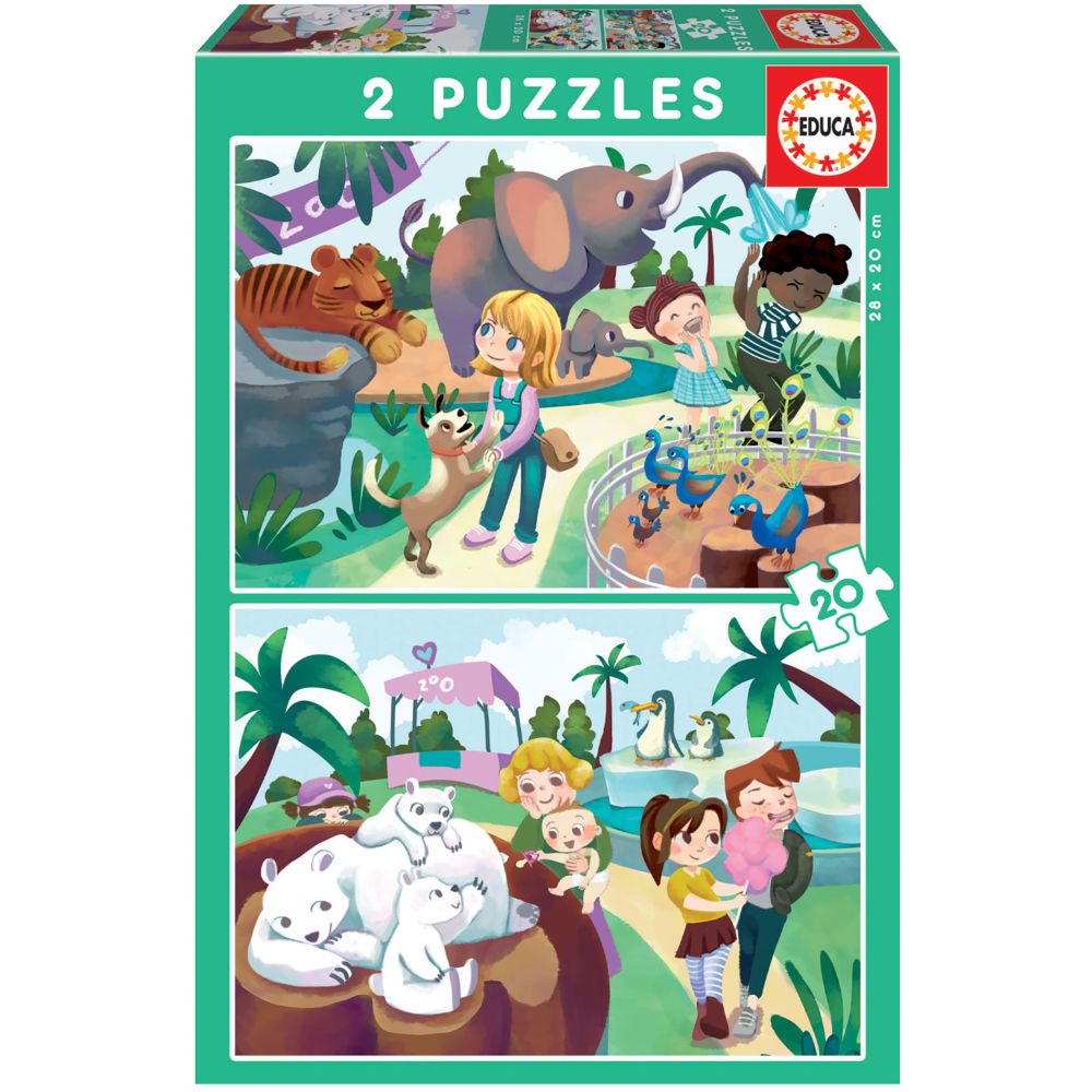 Educa Puzzles - 2X20 In The Zoo | Buy at Best Price from Mumzworld
