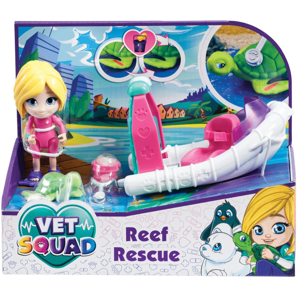 Buy Vet Squad - Reef Rescue - Emily & Boat in UAE | Mumzworld