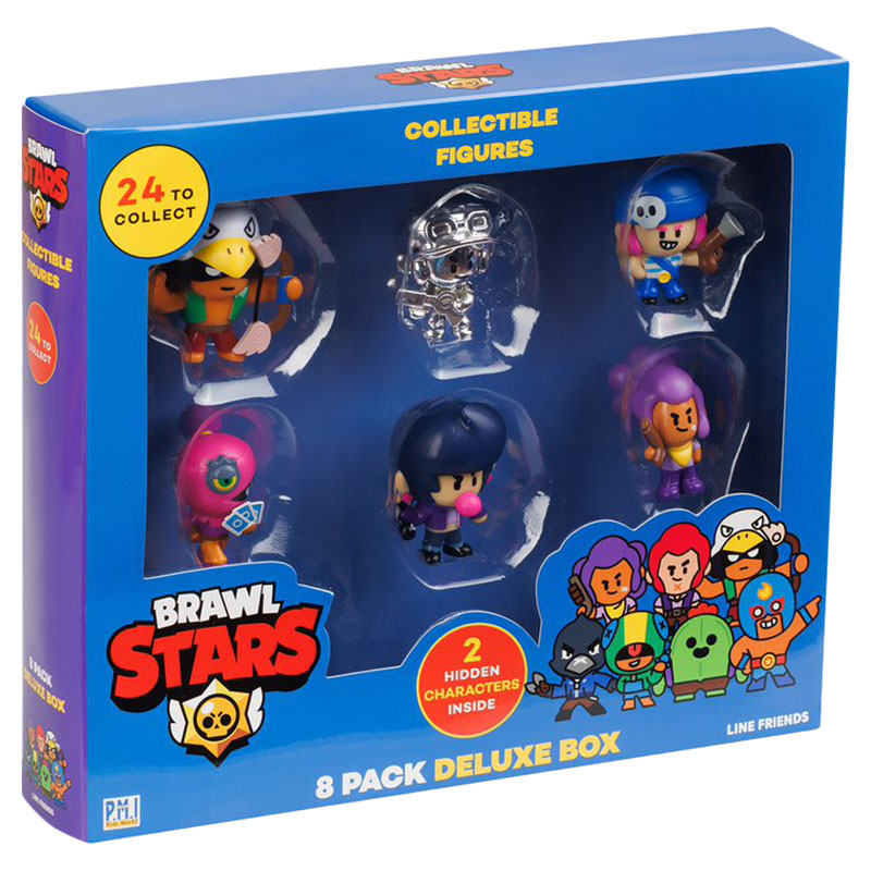 Buy Brawl Stars - Figures Deluxe Box With 2 Hidden Characters - 8pcs in ...
