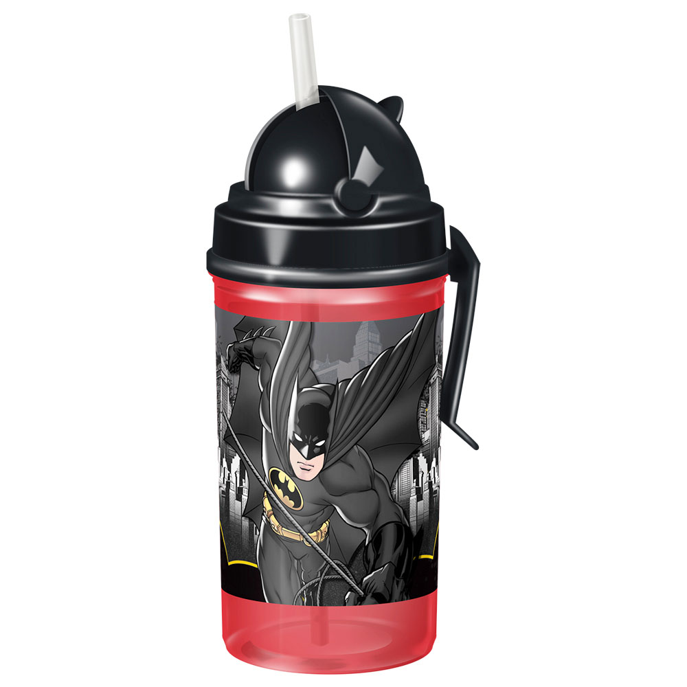 Buy Warner Bros - DC Batman Water Bottle With Straw - Black in UAE ...