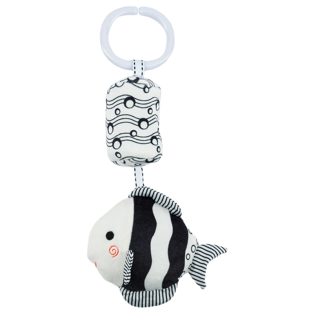 Buy Little Angel Baby Toys Hanging Rattle Soft Toy - Small Fish - Black ...