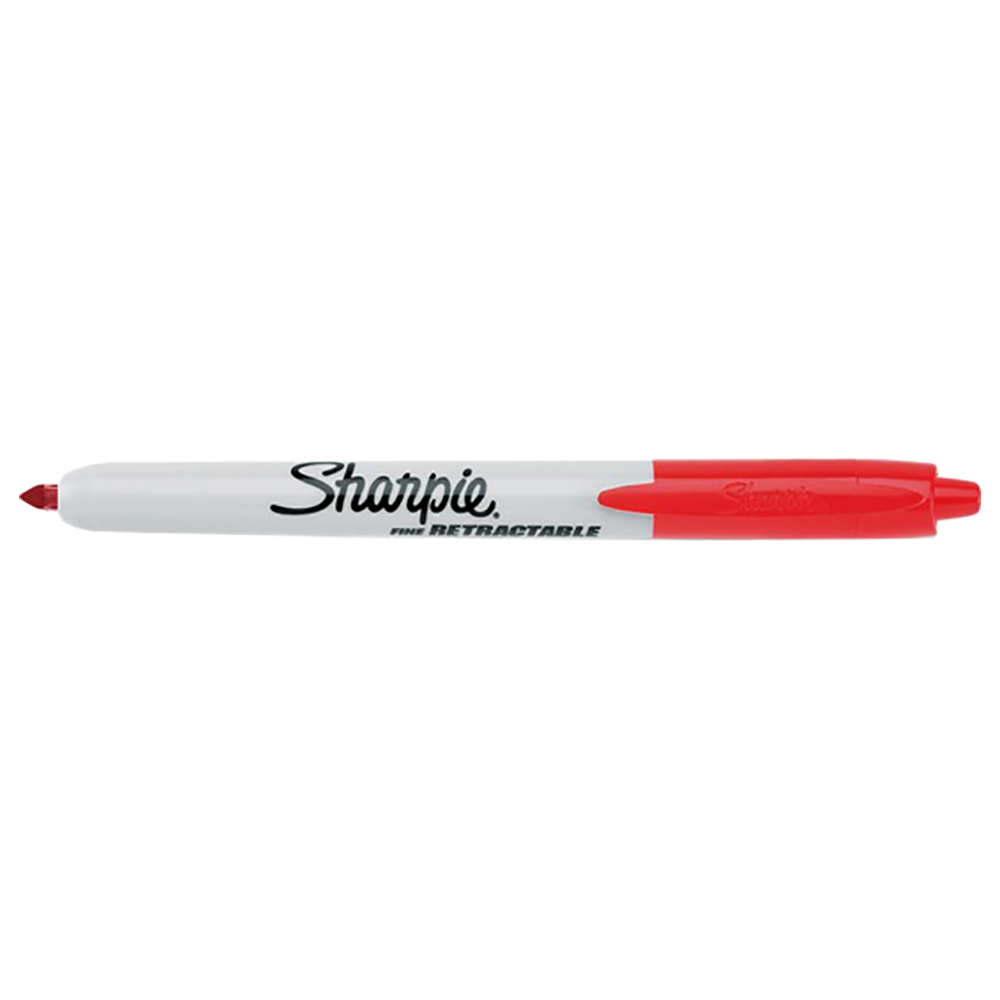 Buy Sharpie Retractable Permanent Marker Fine Tip Red in Oman | Mumzworld