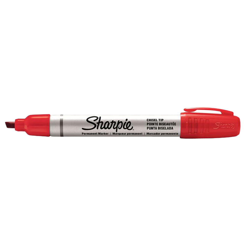 Sharpie Permanent Marker Small Chisel Tip Red | Buy at Best Price from ...
