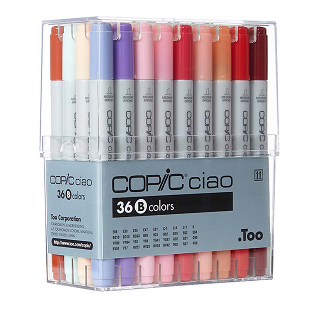 Buy Copic - Ciao Set B Colours (36pcs in acrylic box) in KSA | Mumzworld