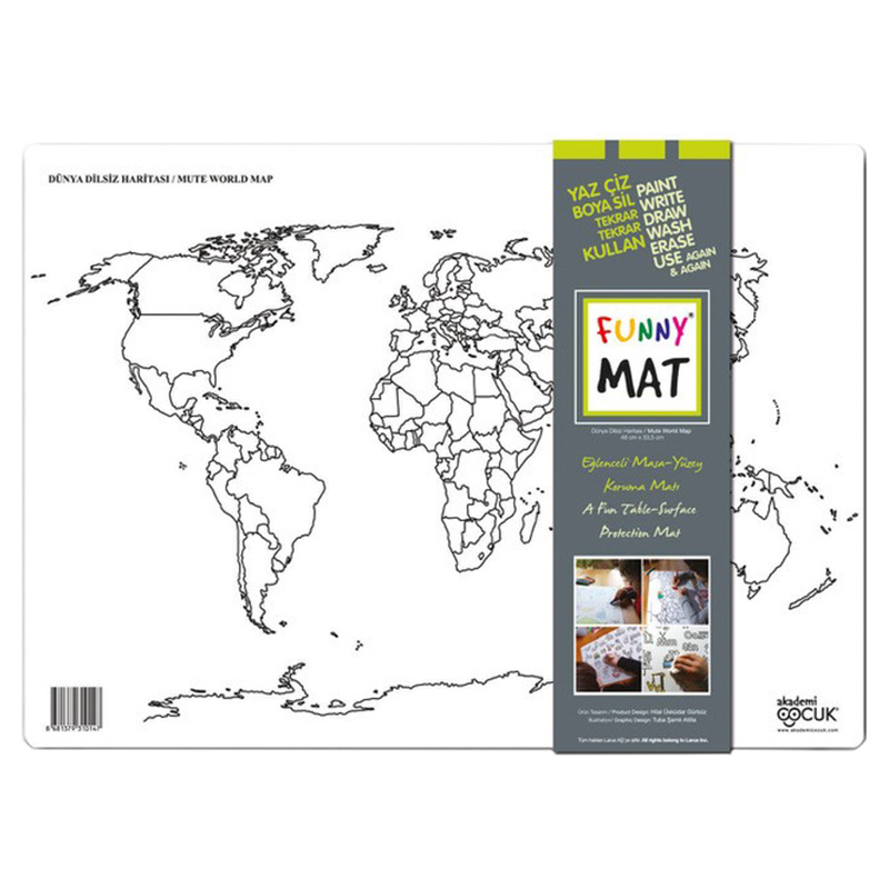 Buy Funny Mat - Mute World Map in UAE | Mumzworld