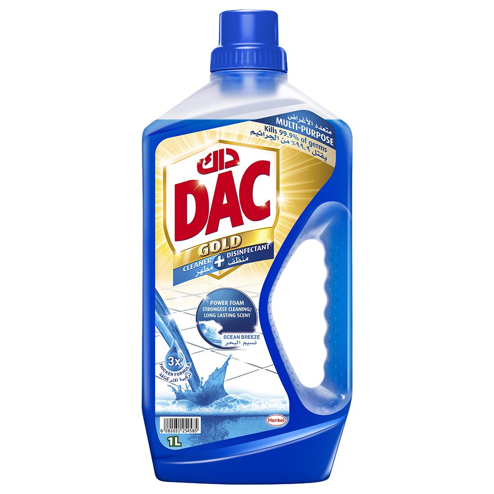 DAC - Gold Disinfectant Cleaner - Ocean Breeze - 1L
