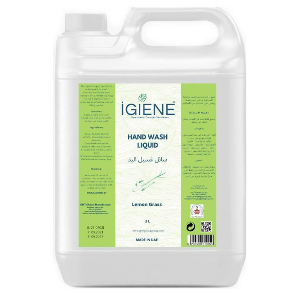 Buy Igiene - Hand Wash - Lemon Grass - 5L in UAE | Mumzworld