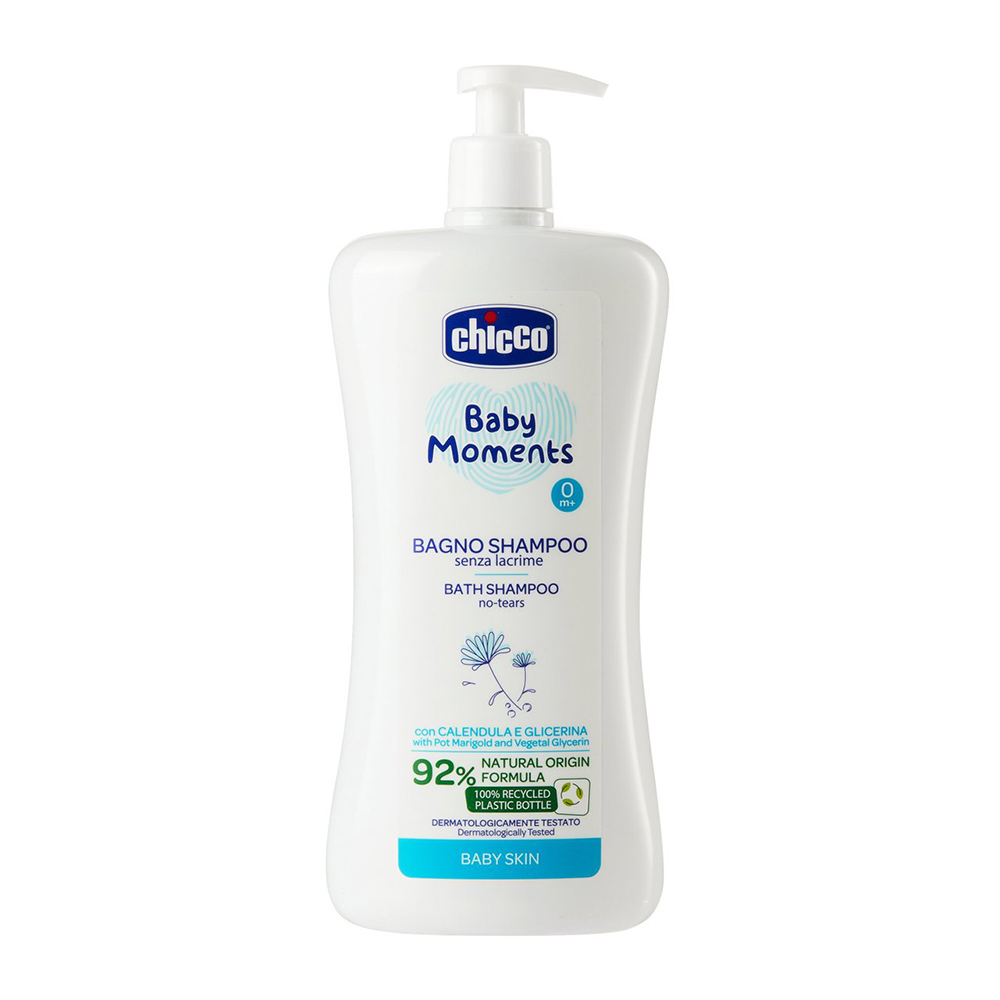 Buy Chicco - Baby Moments No-Tears Bath Shampoo - 750ml in UAE | Mumzworld