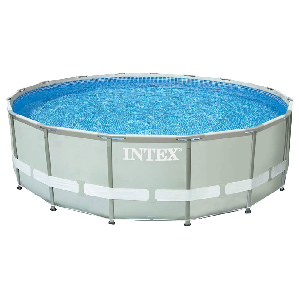 Intex - 16ft x 48In Ultra Frame Pool Set - Grey | Buy at Best Price ... Intex - 16ft x 48In Ultra Frame Pool Set - Grey | Buy at Best Price ...