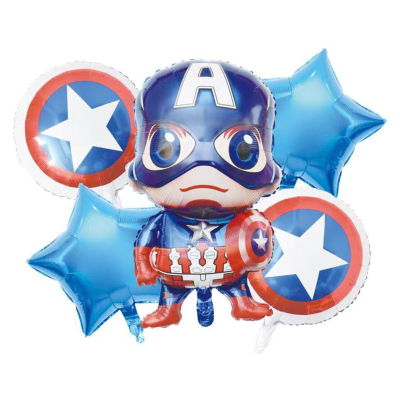 Buy Brain Giggles 5-in-1 Captain America Theme Foil Balloon Set in UAE ...