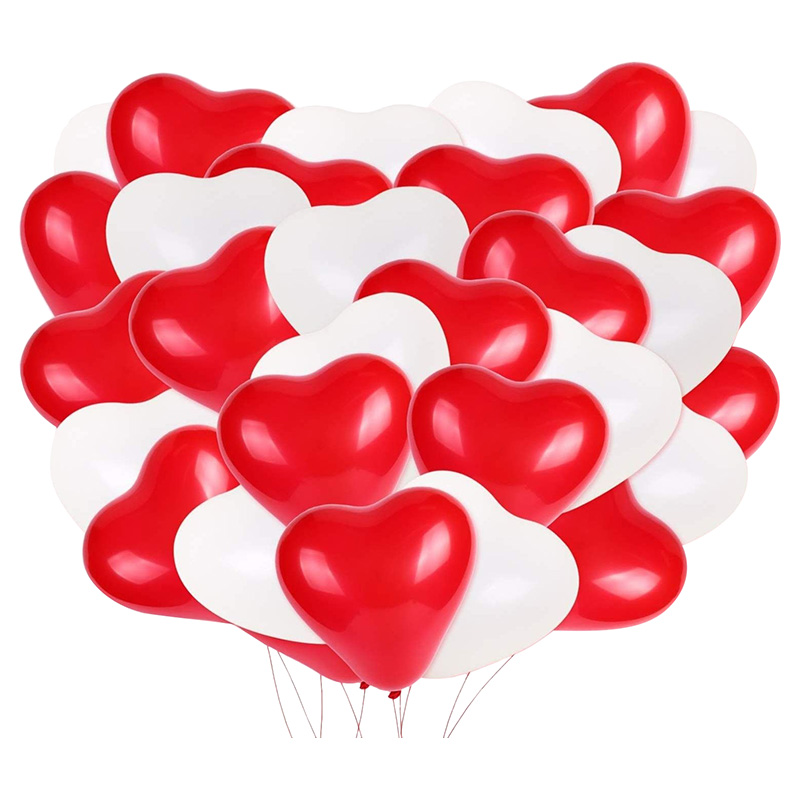 Buy Jade - Valentines Day Heart Shape Latex Balloon 100pc-Set in UAE ...