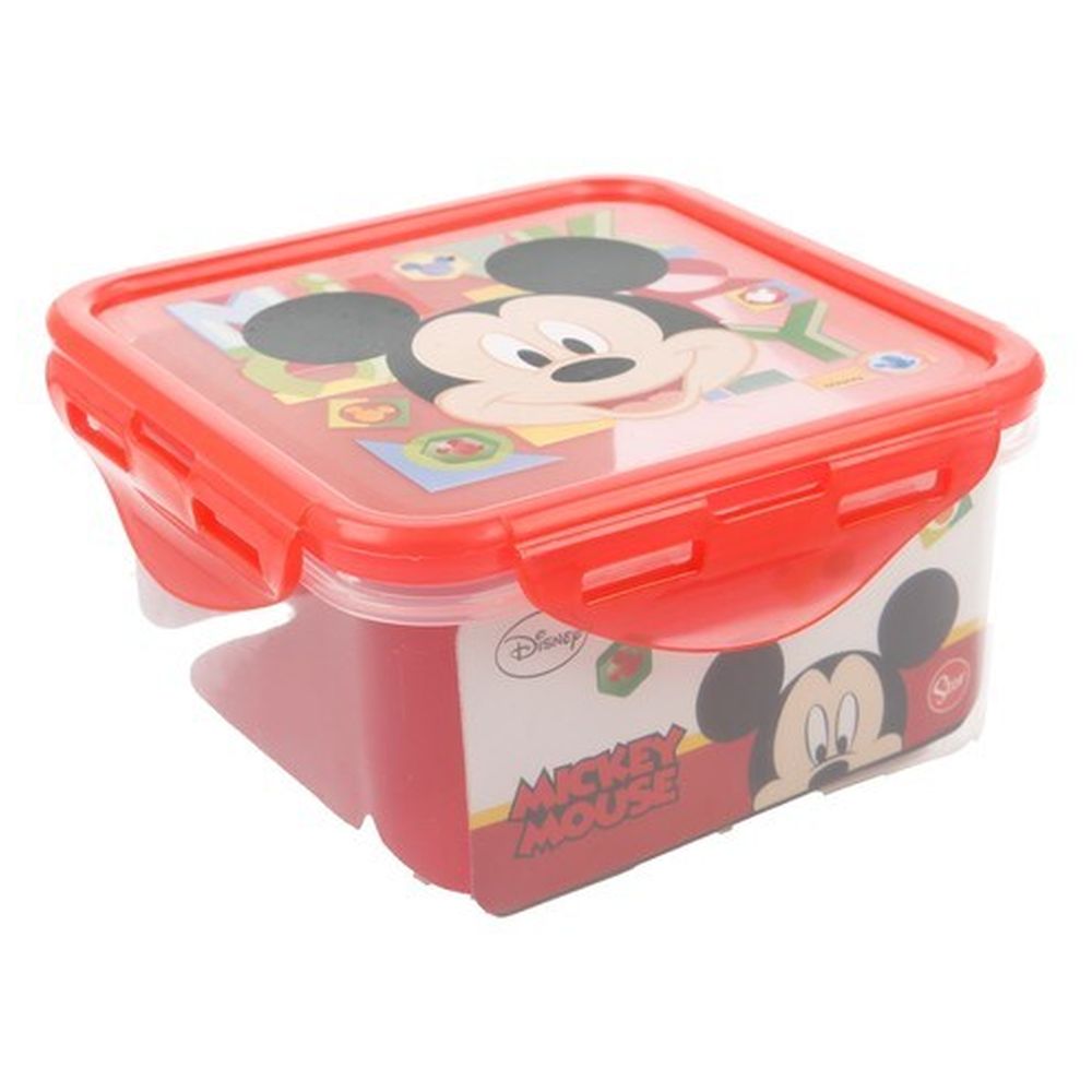 Mickey Mouse - Square Watercolours Food Container 730ml