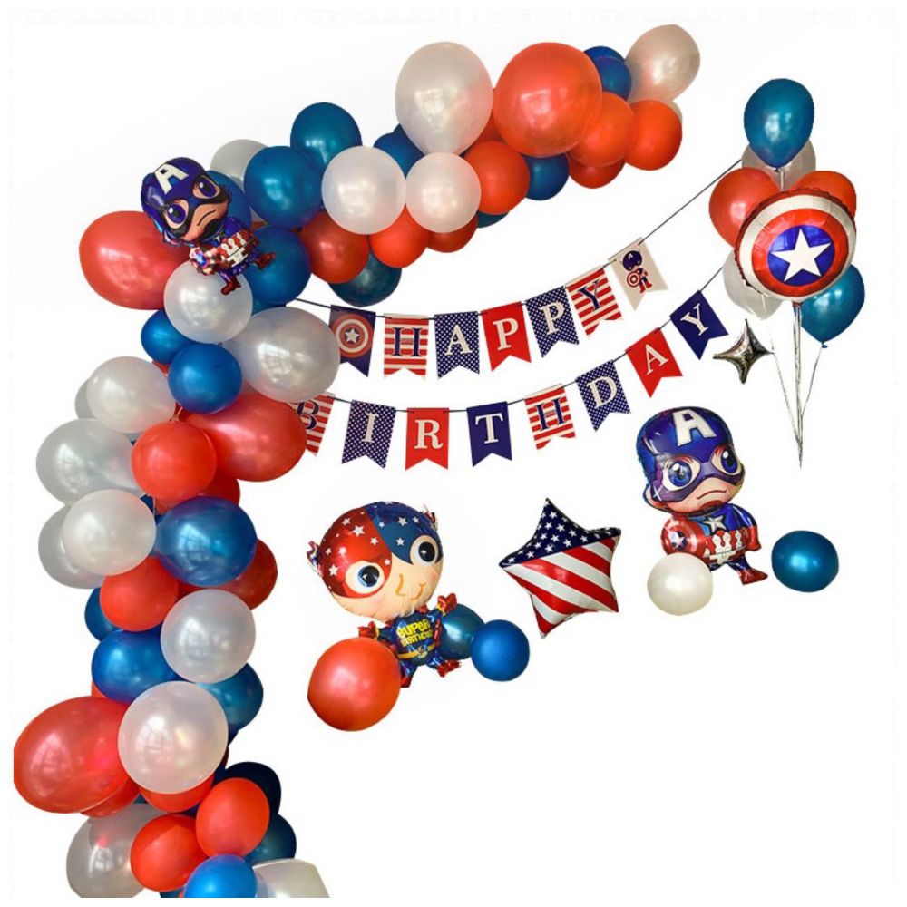 Highland - Captain America Theme Birthday Decoration Set | Buy at Best ...