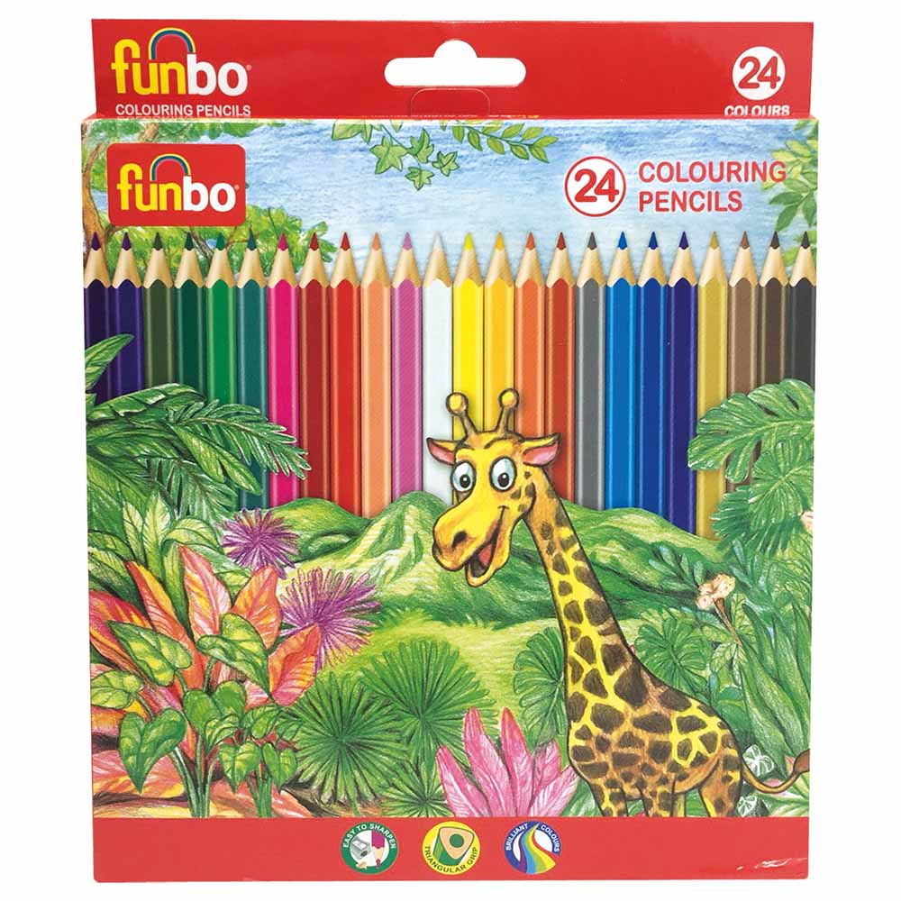 Buy Funbo - Set of 24 Colouring Pencils in UAE | Mumzworld