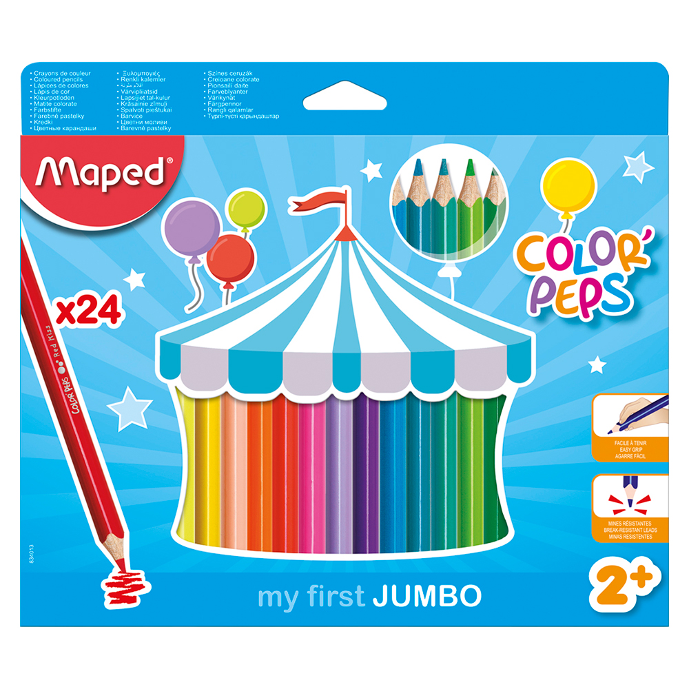 Buy Maped - Color Peps Jumbo 24 Colors Set in UAE | Mumzworld