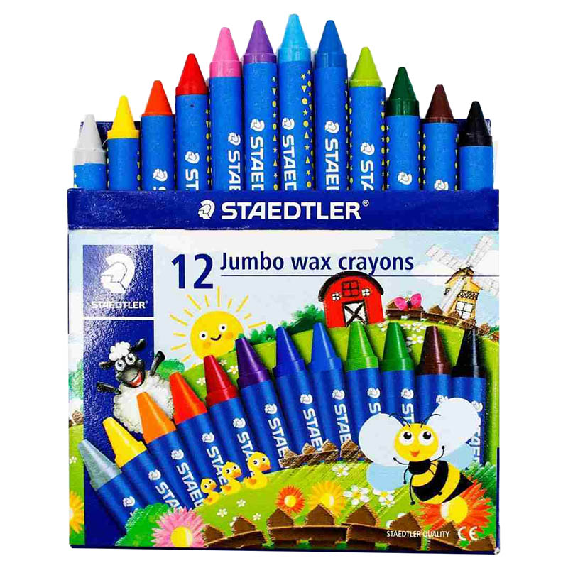 Buy Staedtler - Jumbo Wax Crayon 12 Col in KSA | Mumzworld