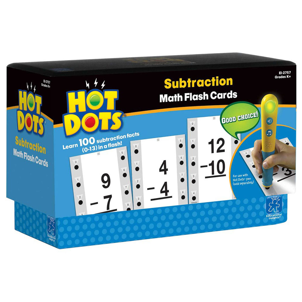 Buy ?Learning Resources - Hot Dots Math Flash Cards - Subtraction in ...