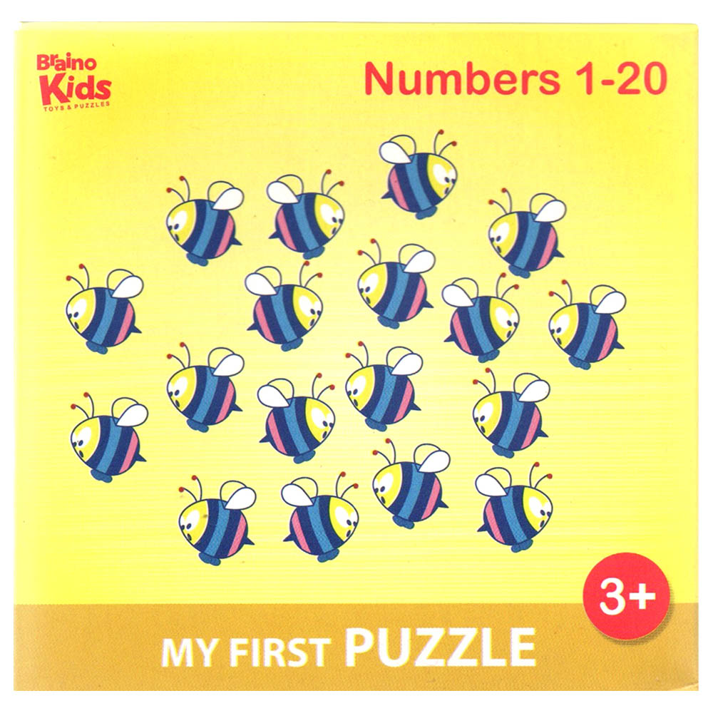 Buy Braino Kids My First Puzzle - Numbers 1-20 in UAE | Mumzworld