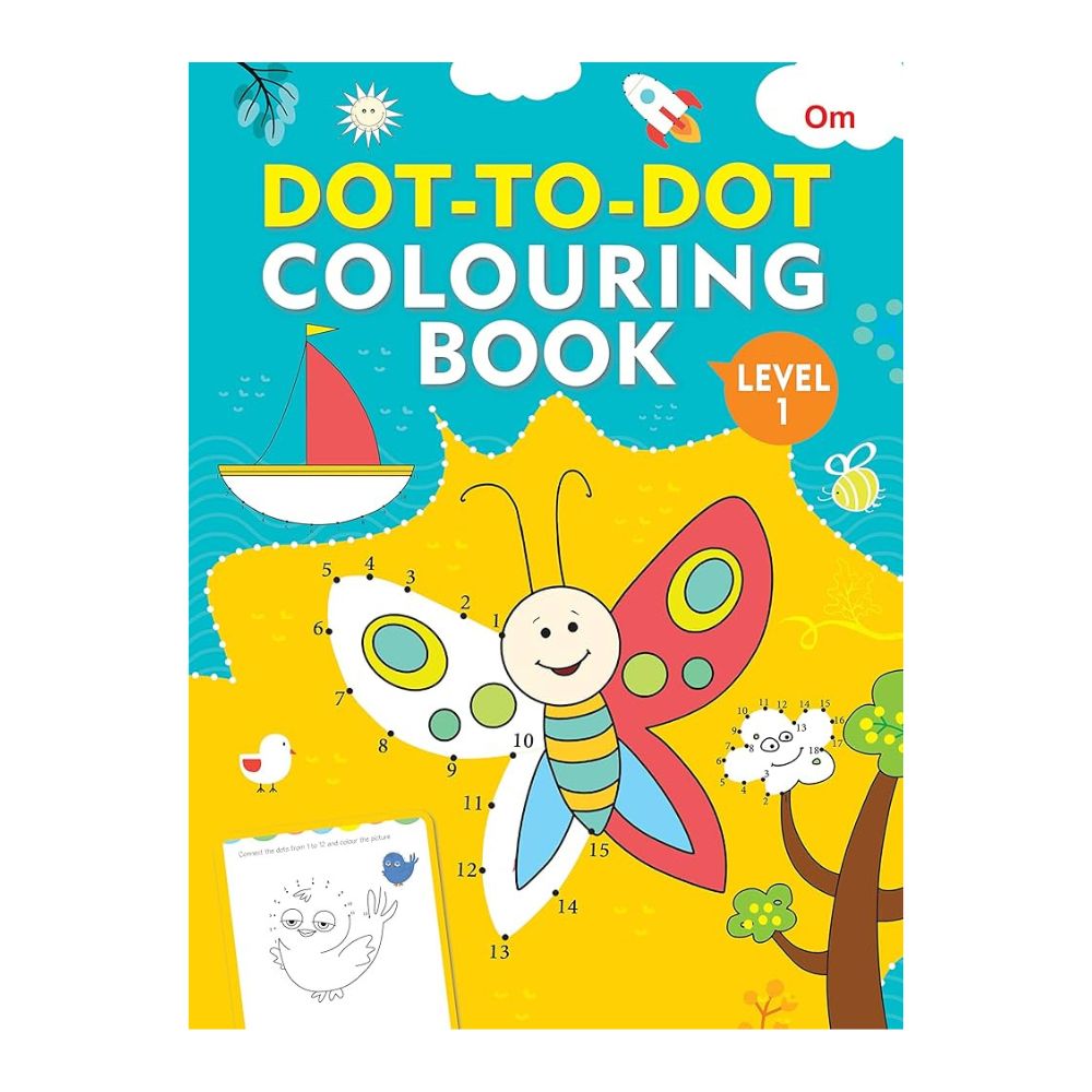 Buy Om : Dot To Dot Colouring Book Level 1 in UAE | Mumzworld