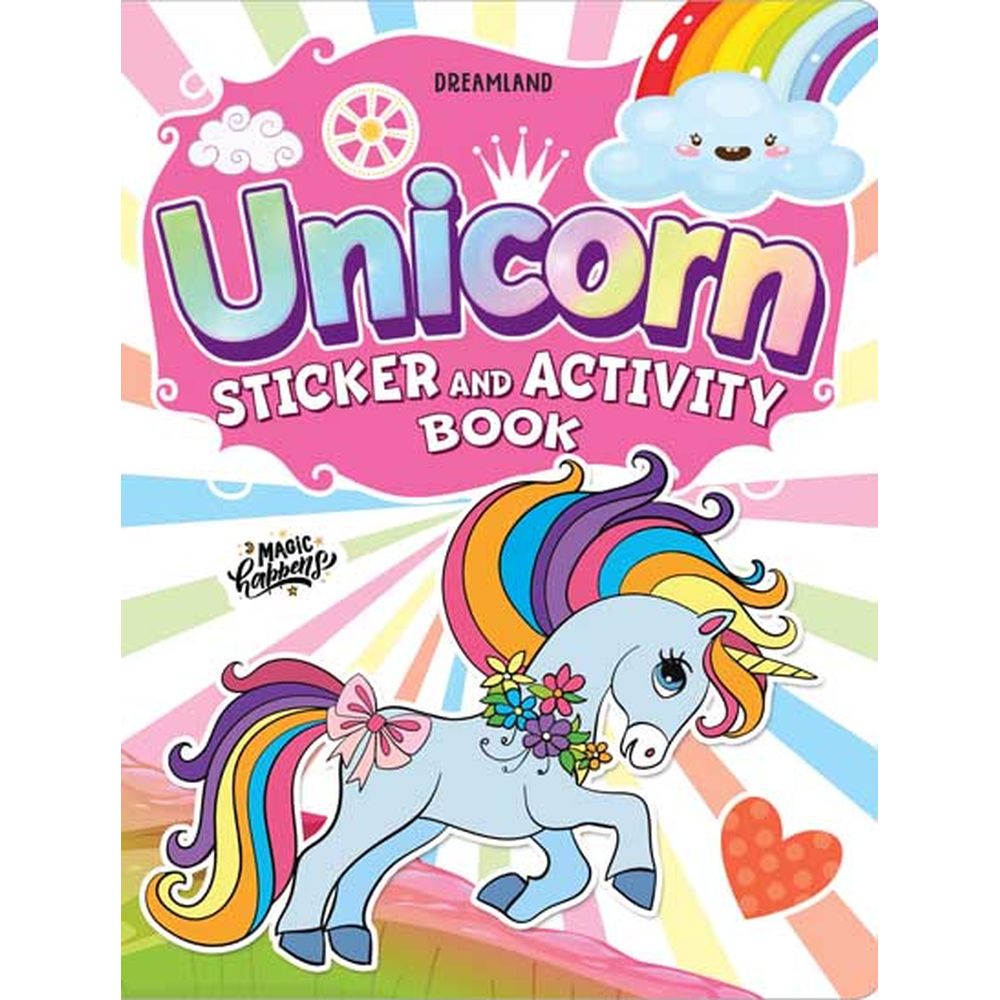 Buy Unicorn Sticker & Activity Book With Bright Stickers To Decorate in ...