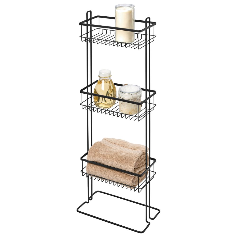 InterDesign - Everett 3 Tier Shower Shelf - Matte Black | Buy at Best ...