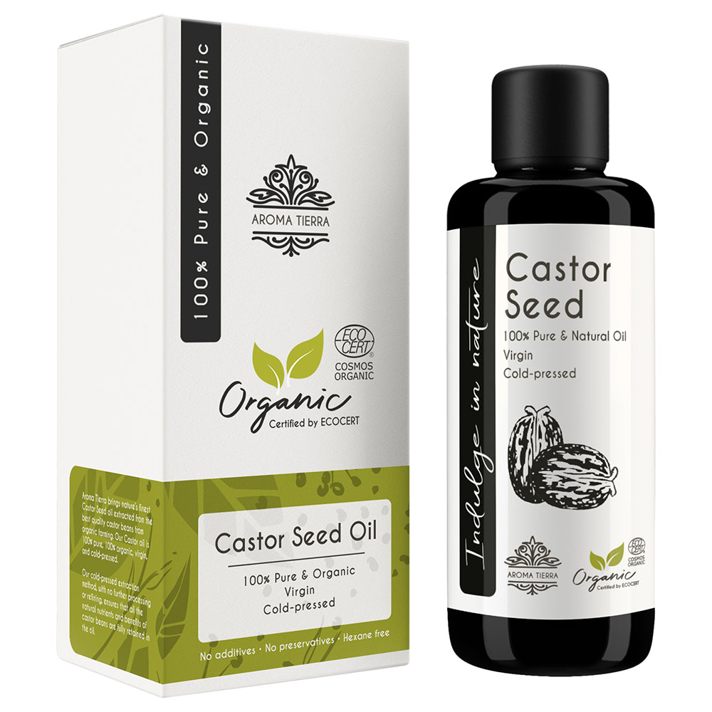 Buy Aroma Tierra - Organic Castor Seed Oil - 100ml in UAE | Mumzworld