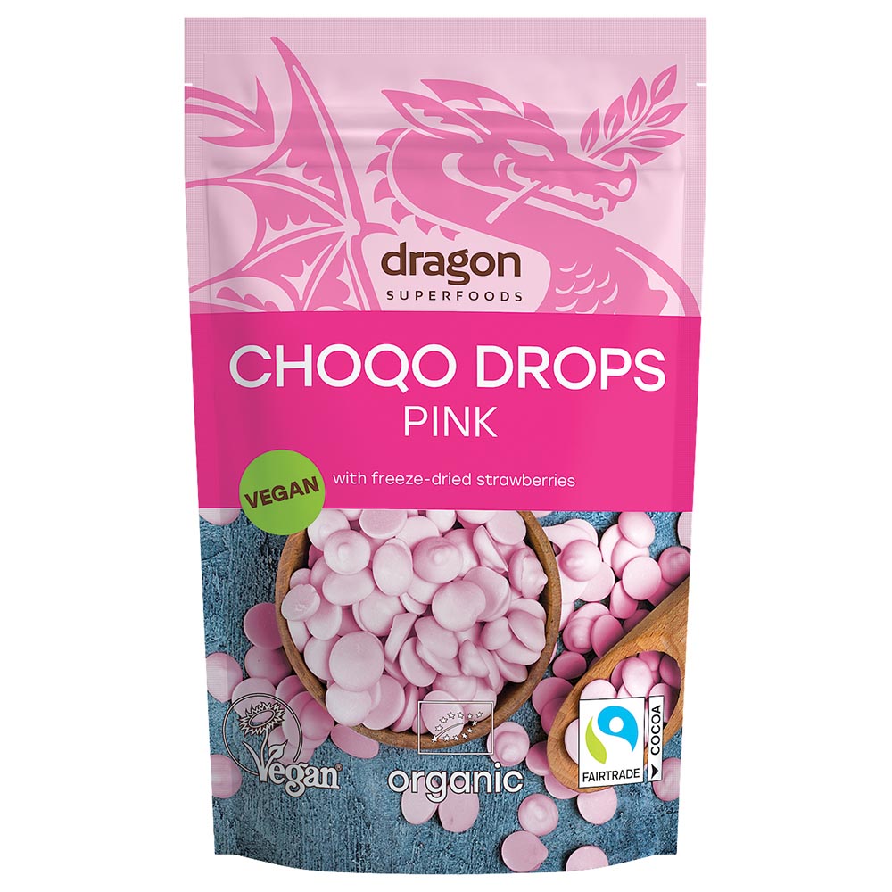 Buy Dragon Superfoods - Choco Drops Pink - 200G in UAE | Mumzworld