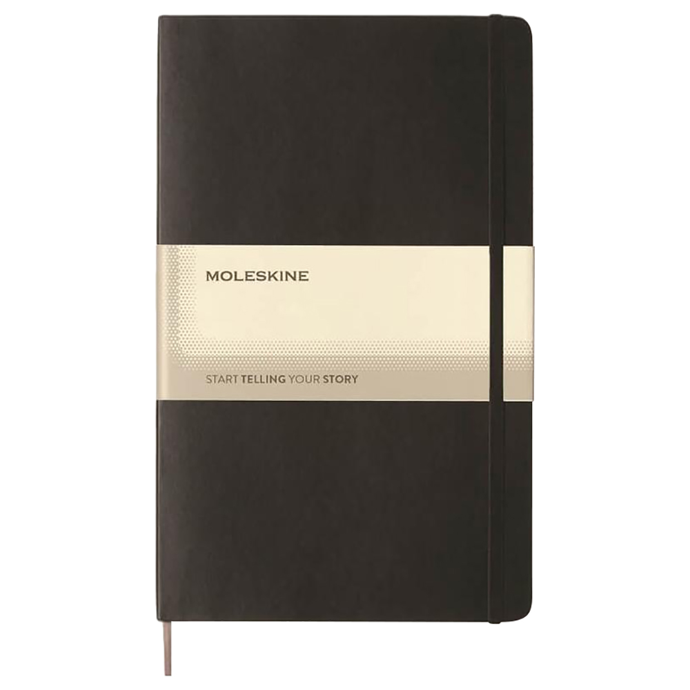 Moleskine - Classic Large Ruled Hard Cover Notebook - Black Moleskine - Classic Large Ruled Hard Cover Notebook - Black