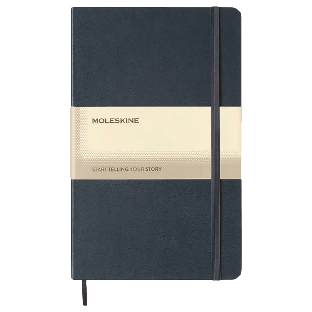 Buy Moleskine - Soft Cover Ruled Notebook - Large - Sapphire Blue in ...