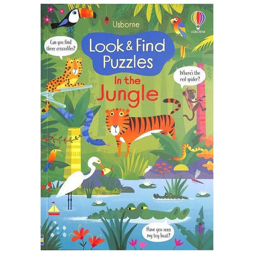 Buy Usborne Books - Look And Find Puzzles In The Jungle in UAE | Mumzworld