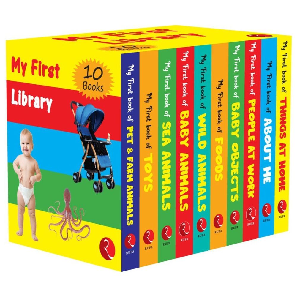Buy My First Library: Box Set of 10 Books - Yellow in UAE | Mumzworld
