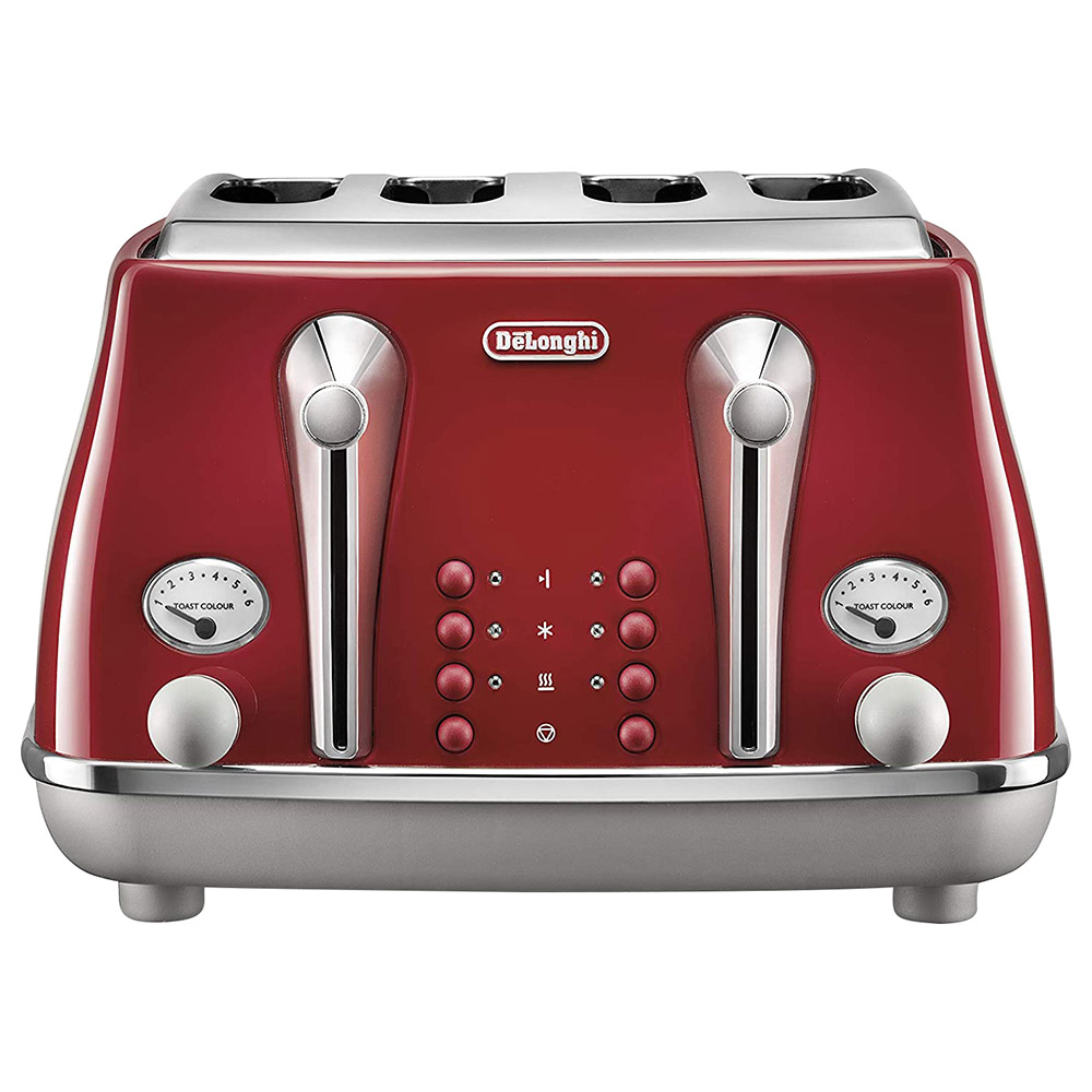 Buy De Longhi Icona Capitals 4 Slice Toaster Red in KSA | Mumzworld