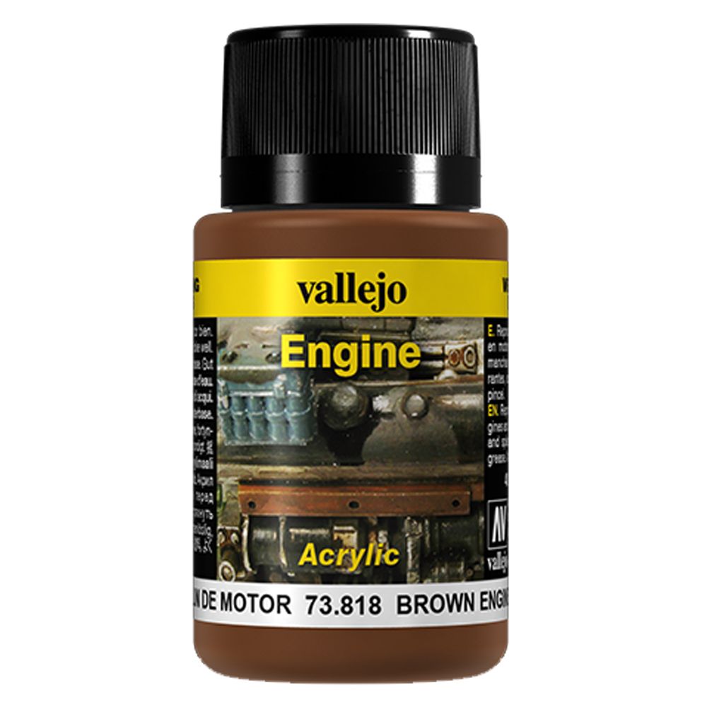 Vallejo - 73.818 Weathering Effects Engine 40ml - Brown Soot | Buy at Best Price from Mumzworld