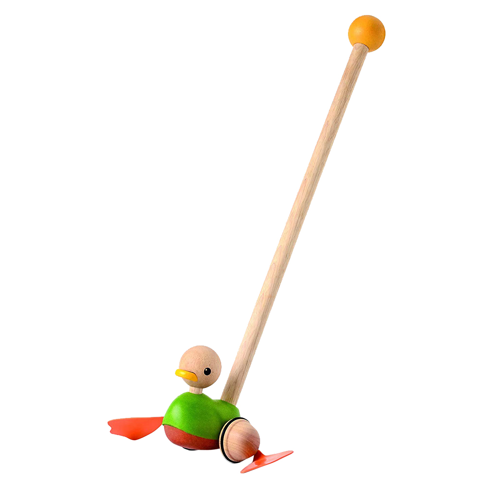 Buy Plan Toys - Push Along Duck in KSA | Mumzworld
