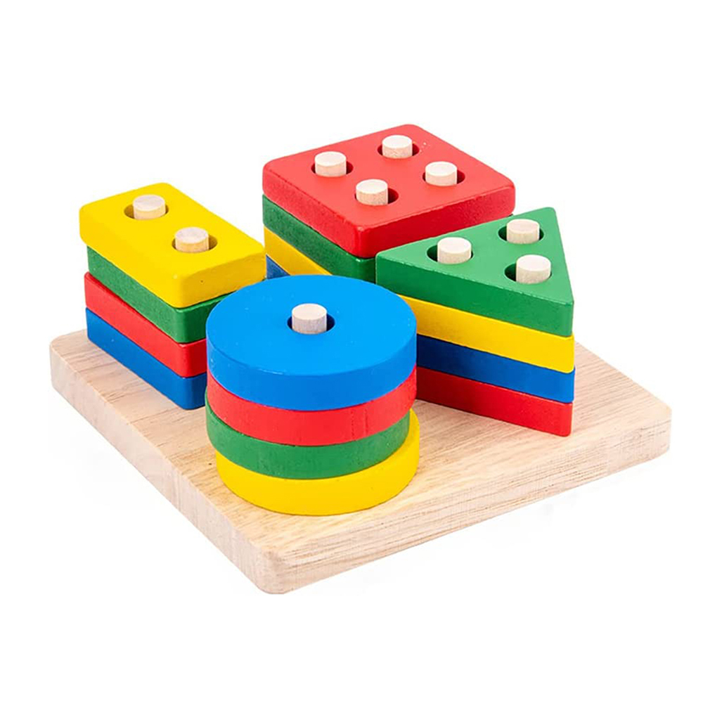 Buy Cherubs - Kids Wooden Stacking Toys & Shapes in UAE | Mumzworld