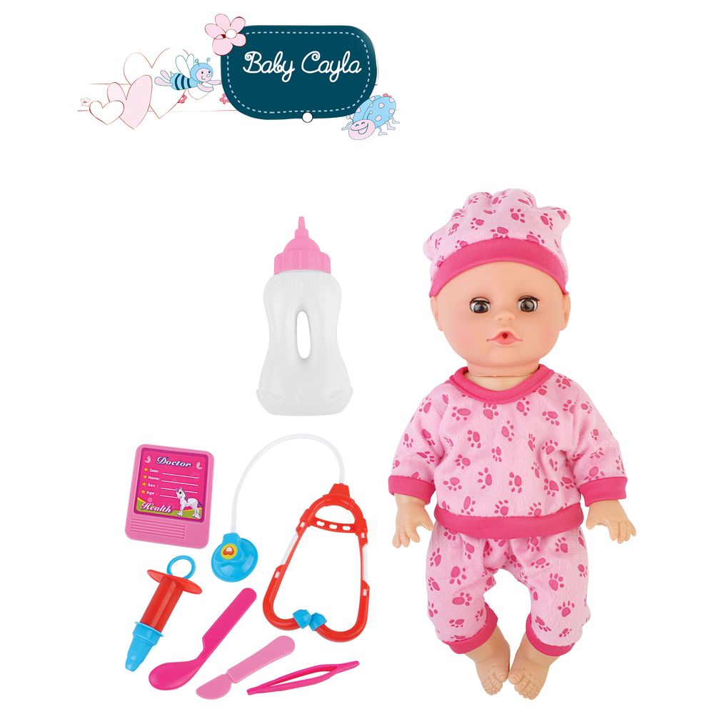 Buy Power Joy - B/O Baby Cayla Doctor Set 30cm in KSA | Mumzworld