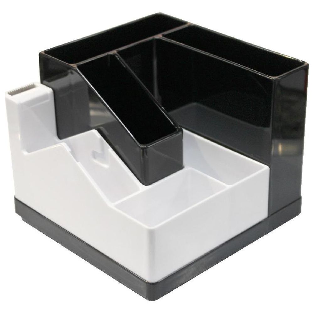 Buy O-Life Two-Tone Smart Desk Organizer - Black/White in KSA | Mumzworld