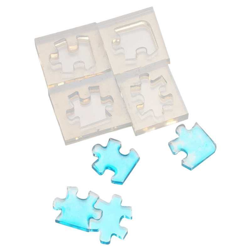 Graffiti Resin - Puzzle Gemstone Crystal Mold Silicone 4Pcs